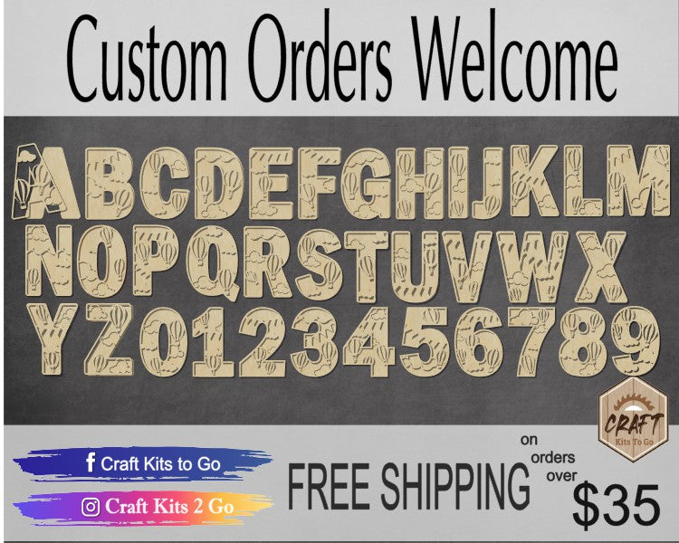 Hot Air Balloon Letters & Numbers | #3397 – Craft Kits 2 Go