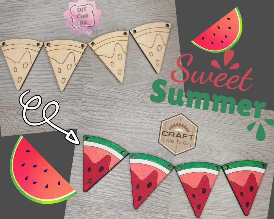 Watermelon Bunting | #2828 – Craft Kits 2 Go