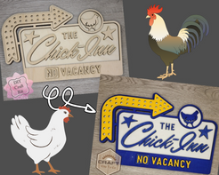 Chick Inn Chicken Coop Sign | #3697 – Craft Kits 2 Go
