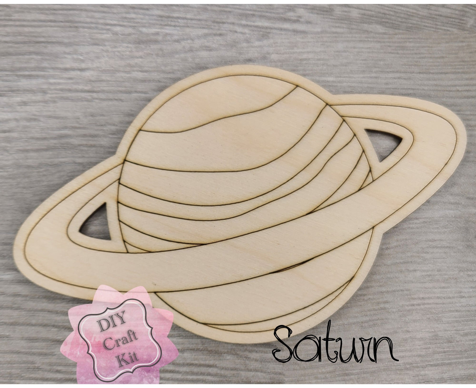 Saturn Cutout | Space | Outer Space | Kids Crafts | Wood Shape Cutout ...