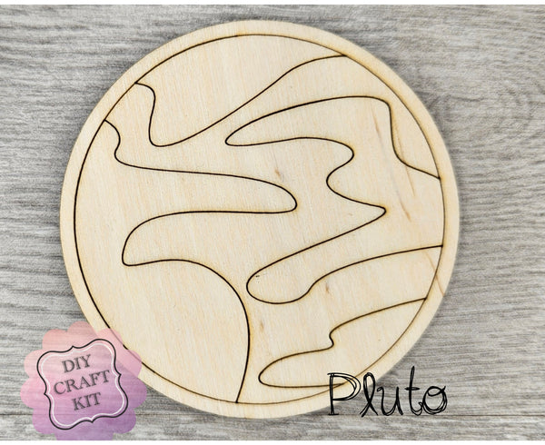 Pluto Cutout | Space | Outer Space | Kids Crafts | Wood Shape Cutout ...