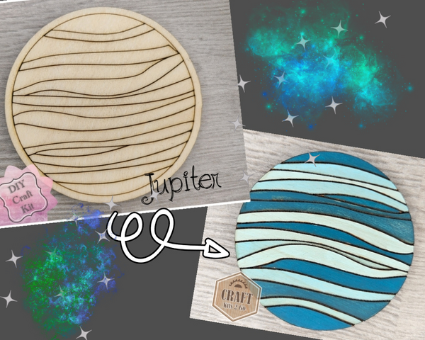 Jupiter Cutout | Space | Outer Space | Kids Crafts | Wood Shape Cutout ...