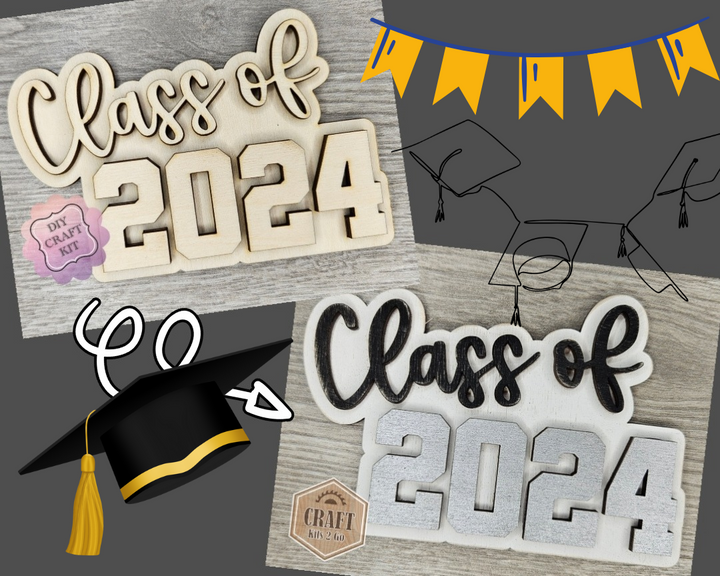 Class of | Senior | Graduation | Graduation Decor | DIY Craft Kits | P ...