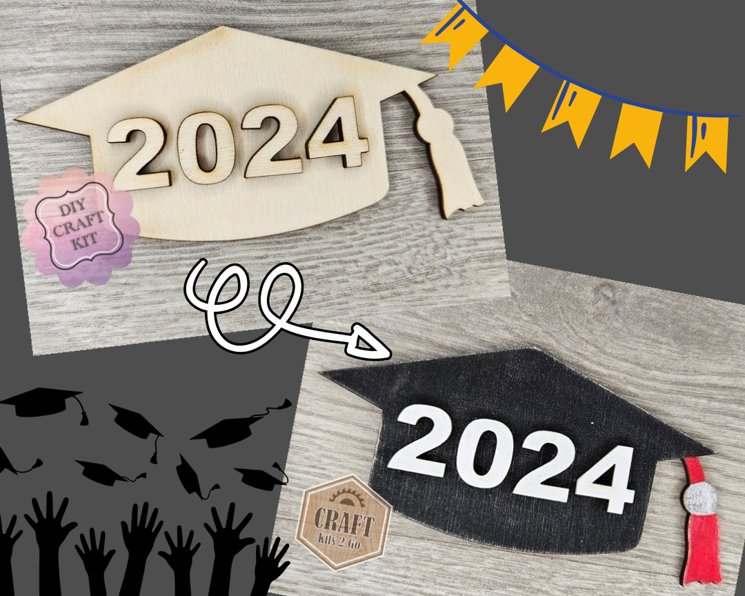 Graduation Cap | Class of | Graduation | #2788 – Craft Kits 2 Go