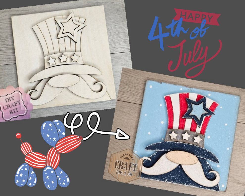 4th of July Gnome | Patriotic Gnome | #4905 – Craft Kits 2 Go