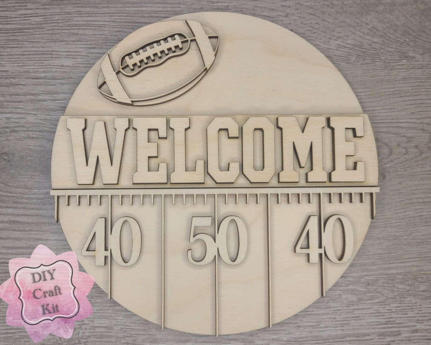 Football Welcome Sign | #2645 – Craft Kits 2 Go