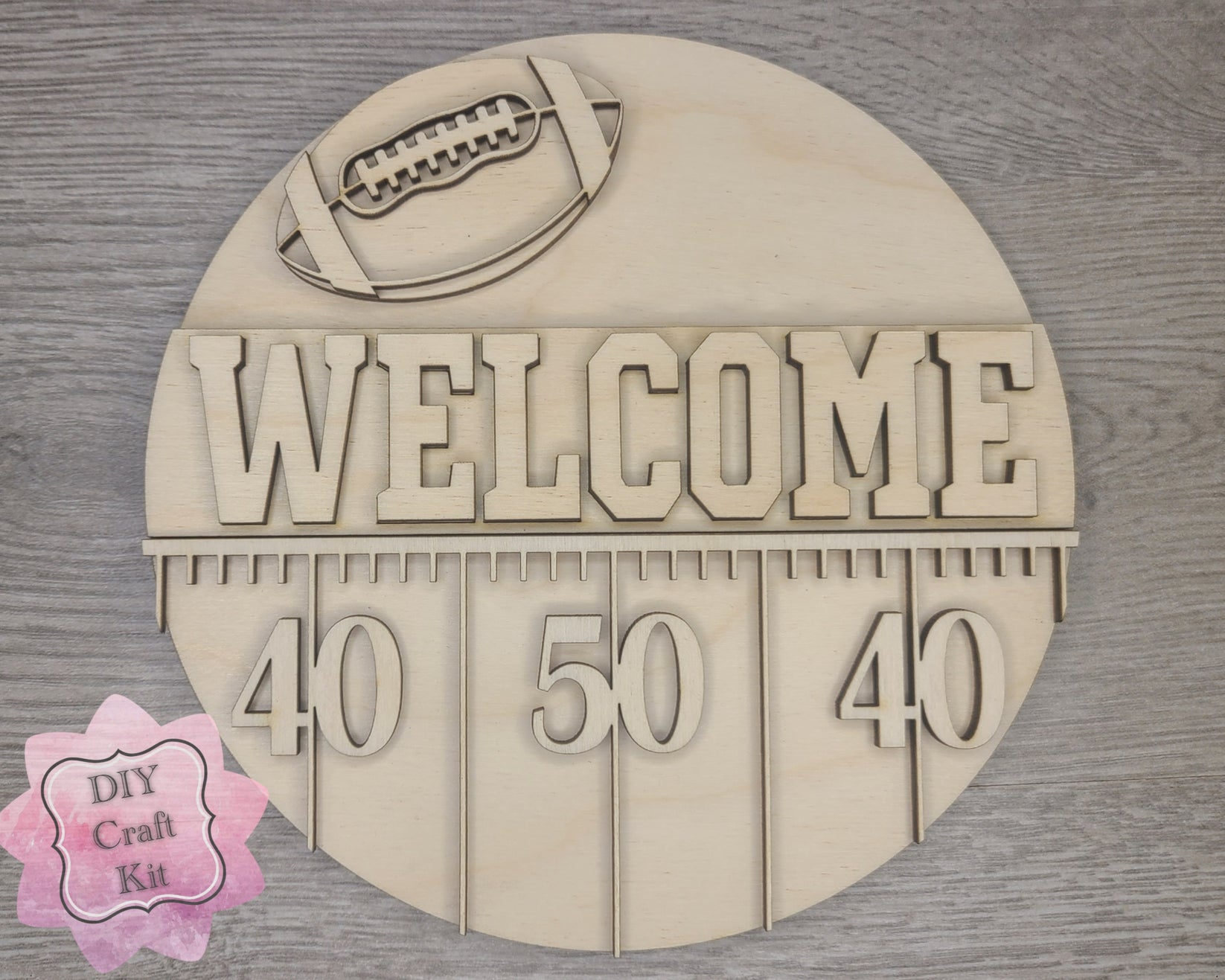 Football Welcome Sign | #2645 – Craft Kits 2 Go