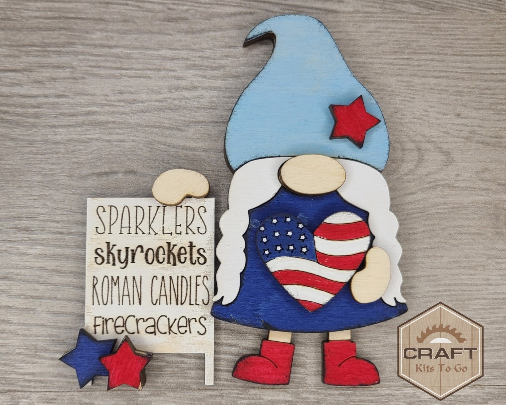 4th of July Gnome | #3695 – Craft Kits 2 Go