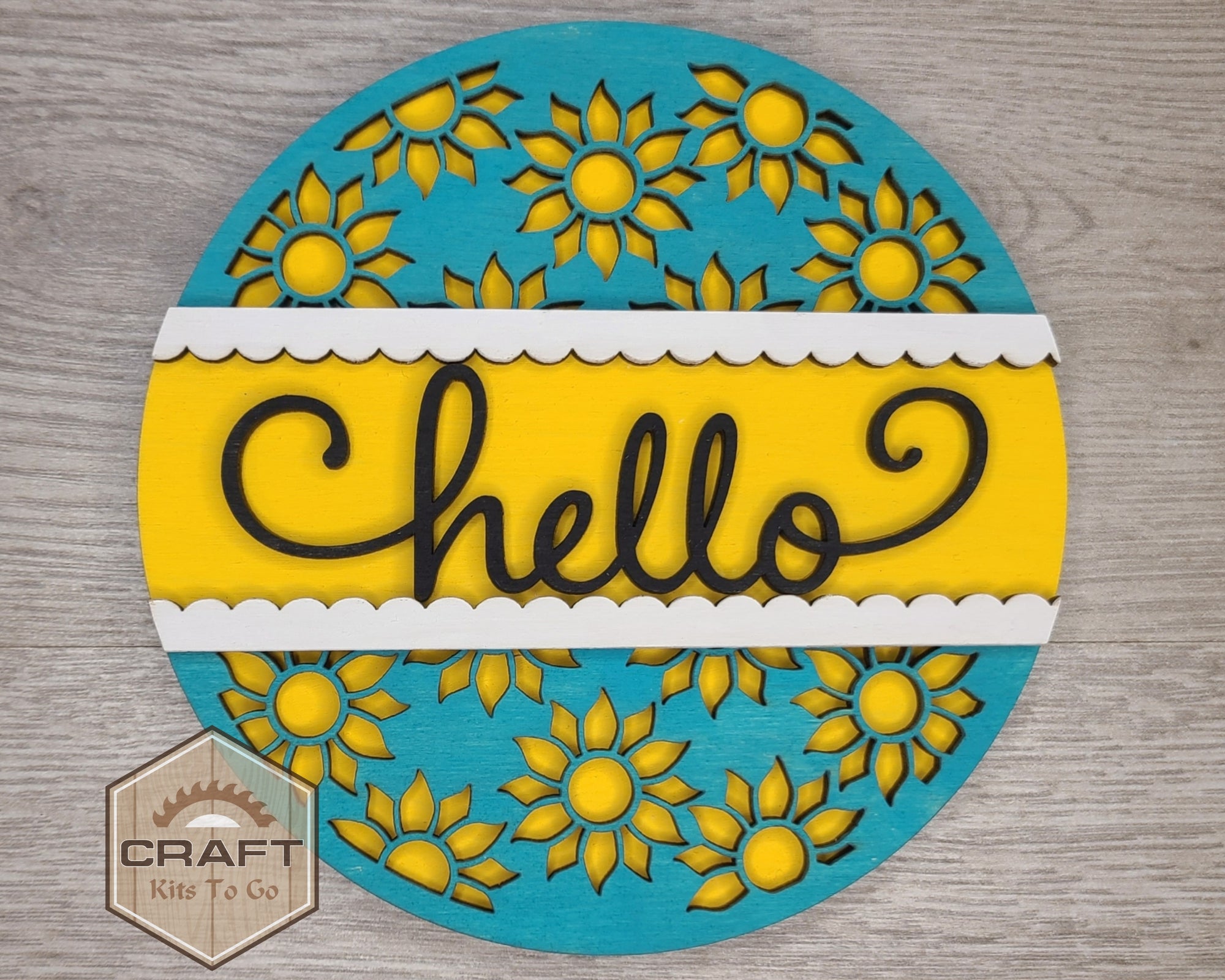 Hello Sunflower Sign | #3099 – Craft Kits 2 Go