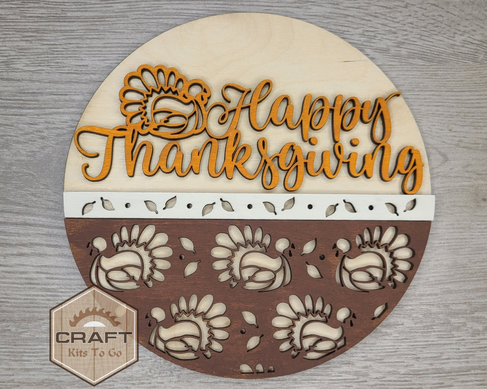Happy Thanksgiving Sign | #3724 – Craft Kits 2 Go
