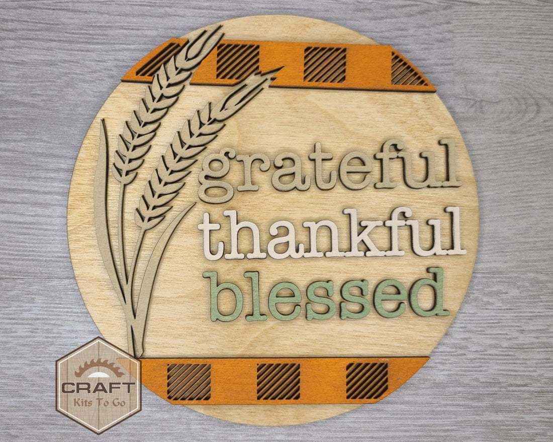 Grateful, Thankful, Blessed | #3725 – Craft Kits 2 Go