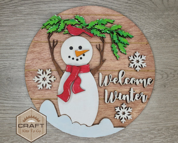 Welcome Winter Snowman | #3422 – Craft Kits 2 Go