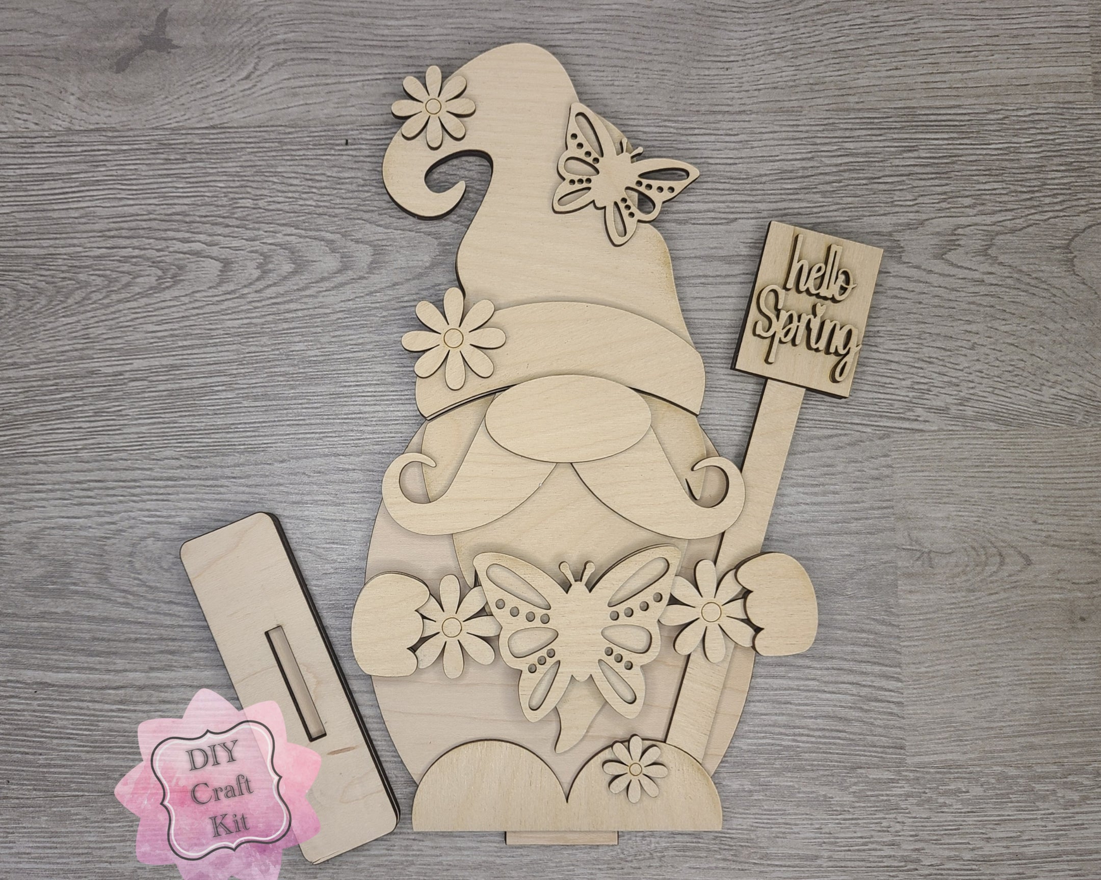 Spring Gnome Shelf Sitter | Spring Crafts | DIY Craft Kits | Paint Par ...