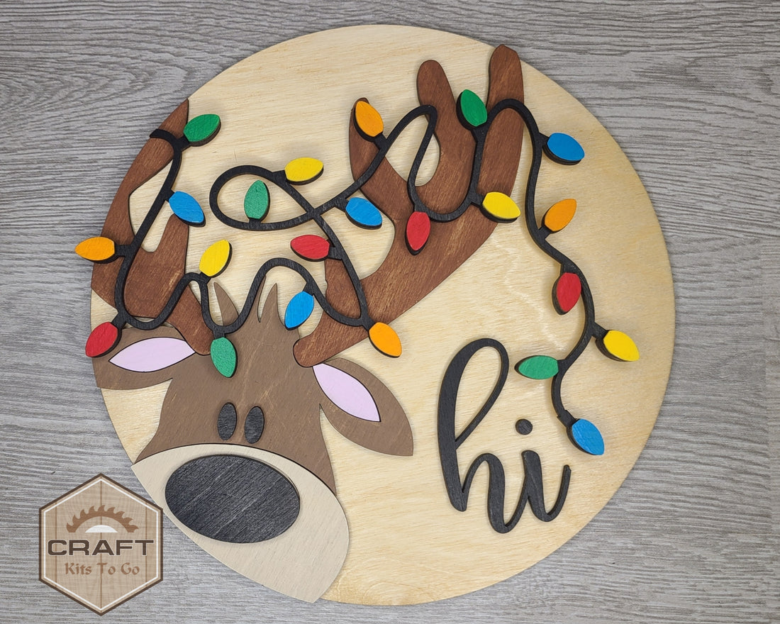 Reindeer Sign | #3701 – Craft Kits 2 Go
