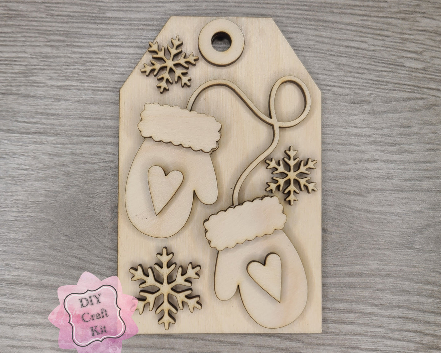 Christmas Mitten Tag | #3777 – Craft Kits 2 Go
