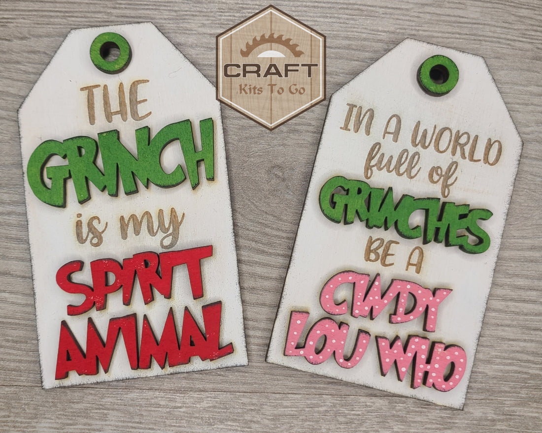 Grinch Tag | #3817 – Craft Kits 2 Go