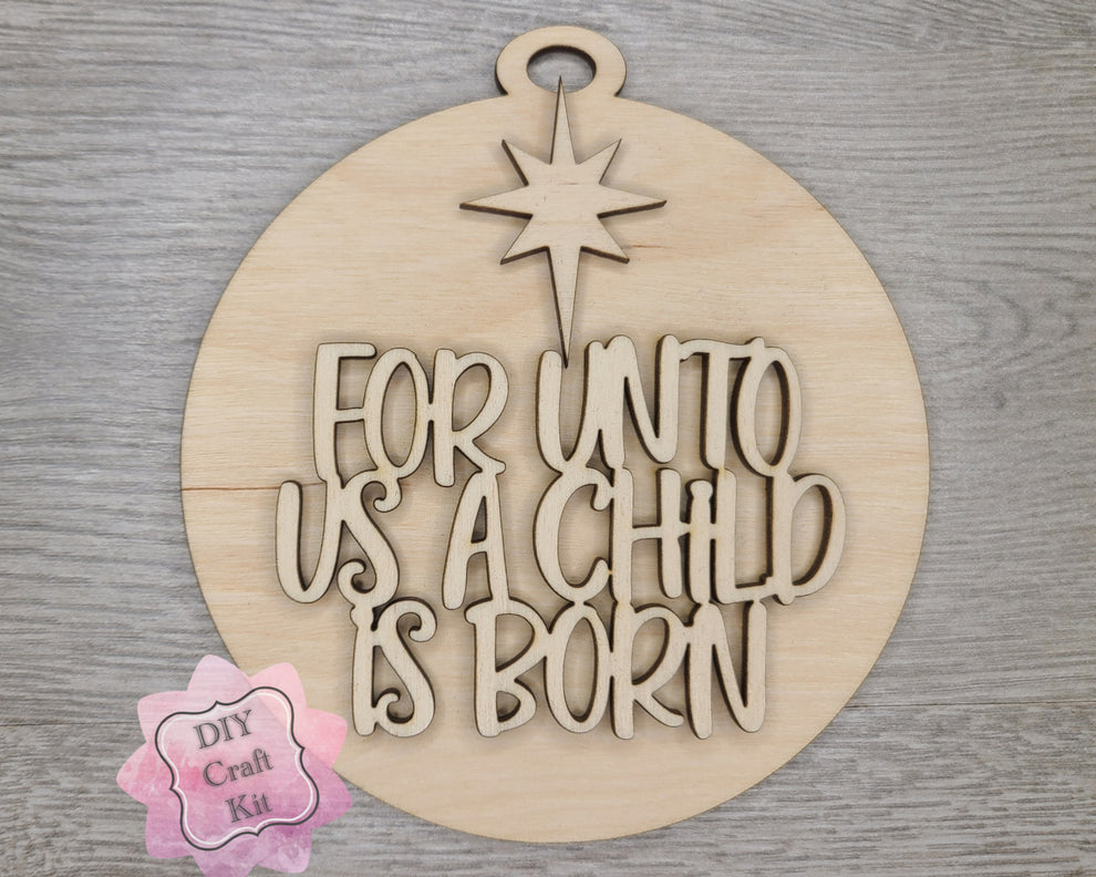 Child is Born Ornament | #3893 – Craft Kits 2 Go