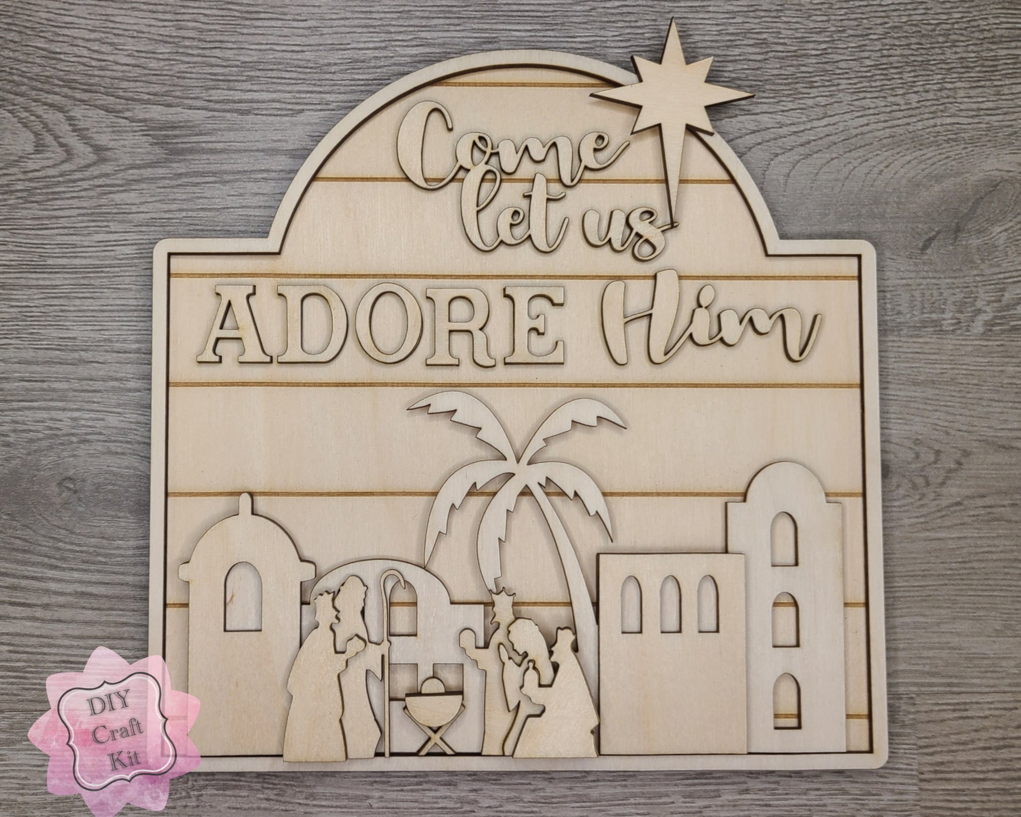 Come Let us Adore Him | Nativity | Bethlehem | #3949 – Craft Kits 2 Go