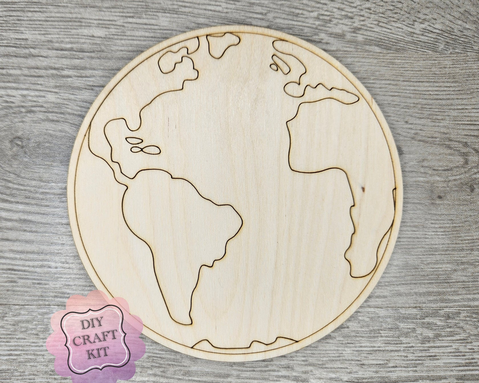 Earth Cutout | Space | Outer Space | Kids Crafts | Wood Shape Cutout ...