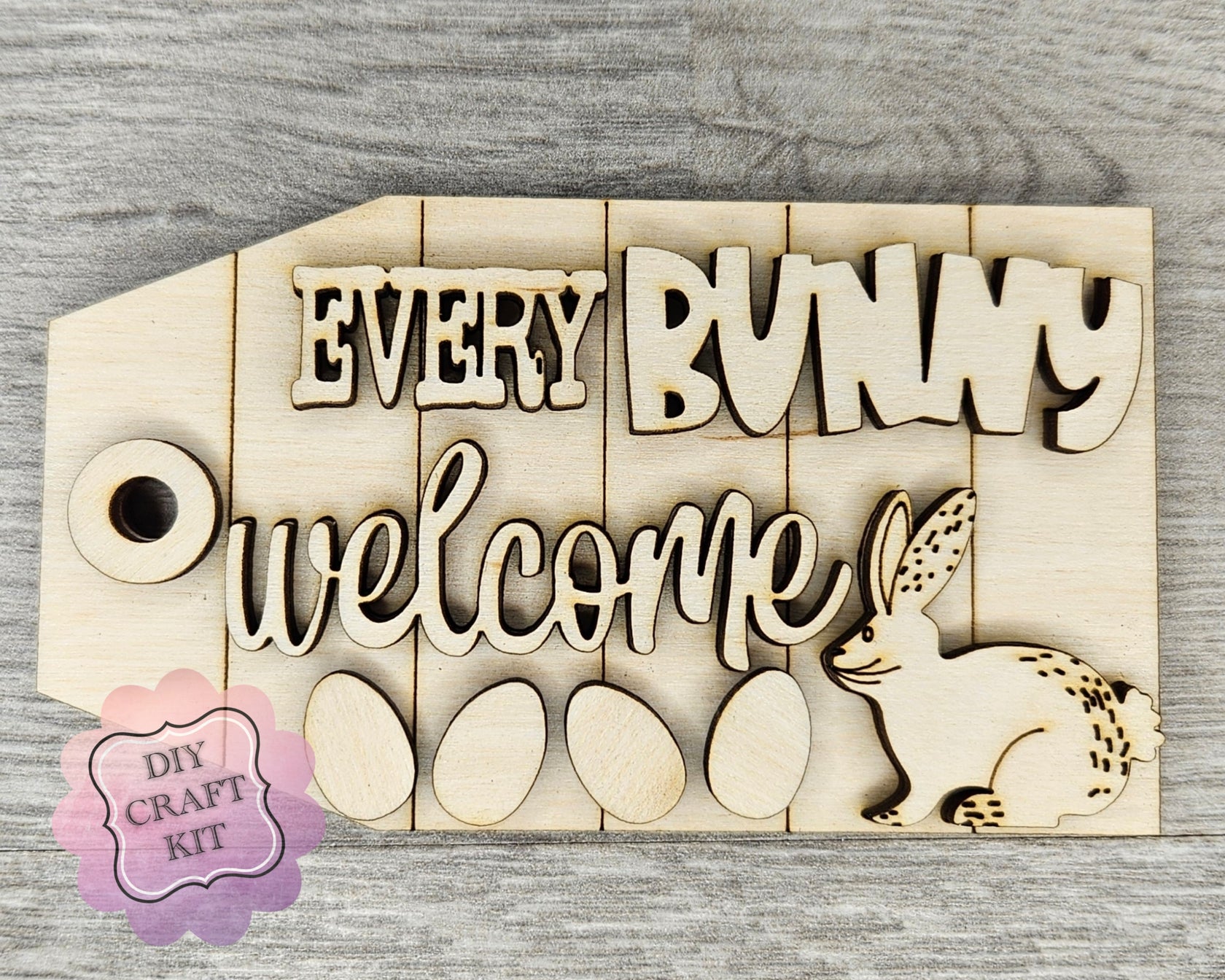Every Bunny Welcome Tag | #3911 – Craft Kits 2 Go