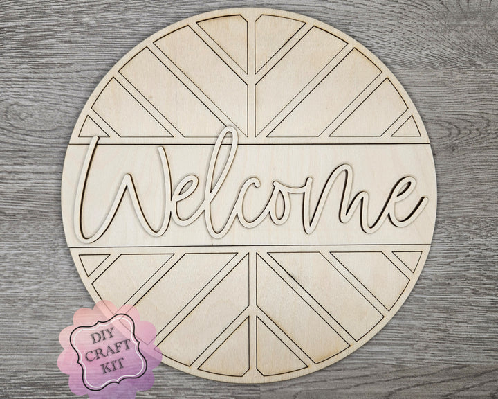 Welcome Home Chevron Sign | #4034 – Craft Kits 2 Go