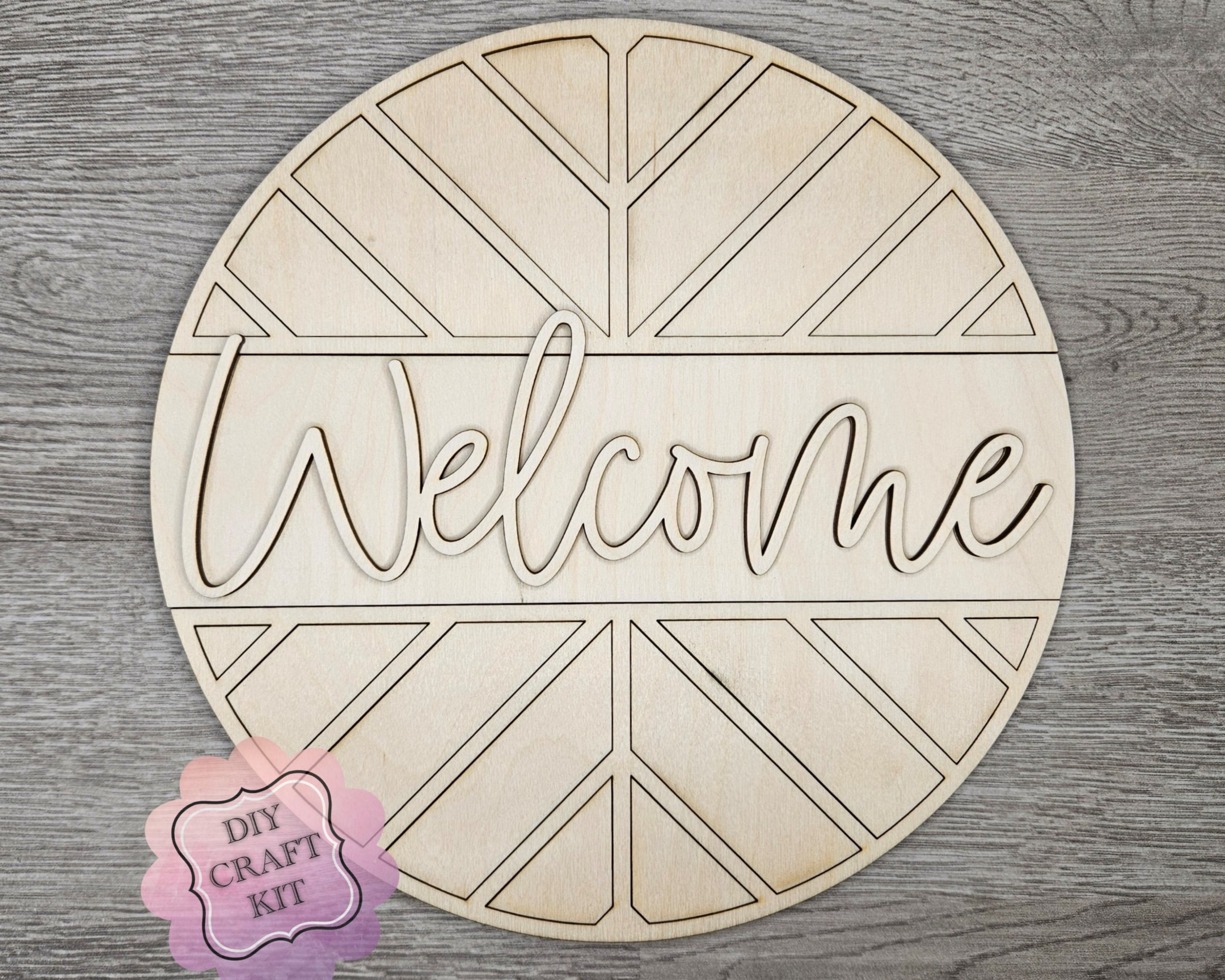 Welcome Home Chevron Sign | #4034 – Craft Kits 2 Go