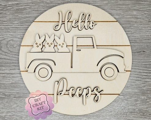 Hello Peeps Sign | #2477 – Craft Kits 2 Go