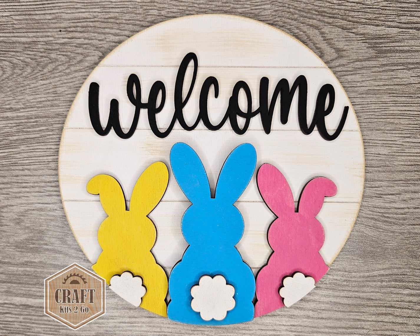 Easter Bunny Welcome Sign | #4157 – Craft Kits 2 Go