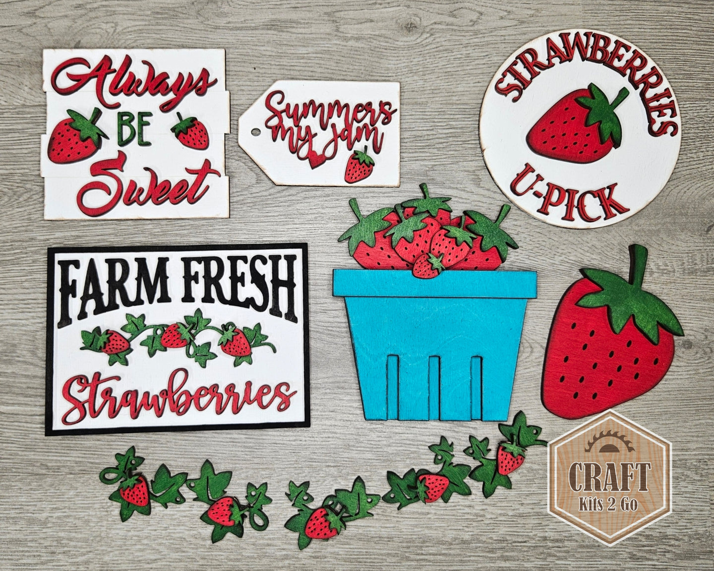 Strawberry Tier Tray | #100052 – Craft Kits 2 Go
