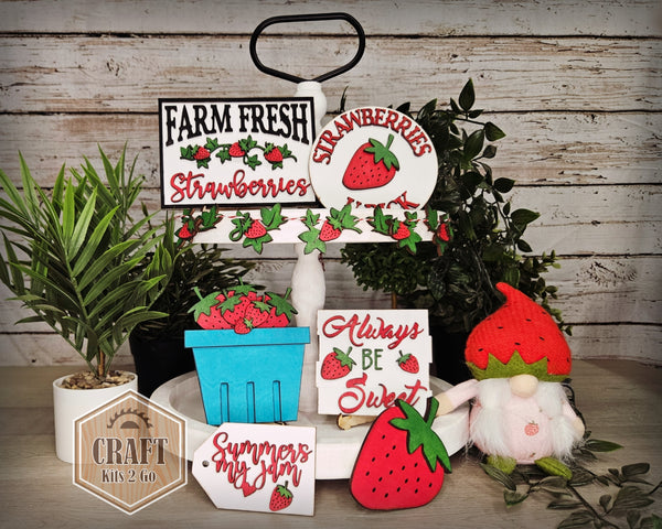 Strawberry Tier Tray | #100052 – Craft Kits 2 Go