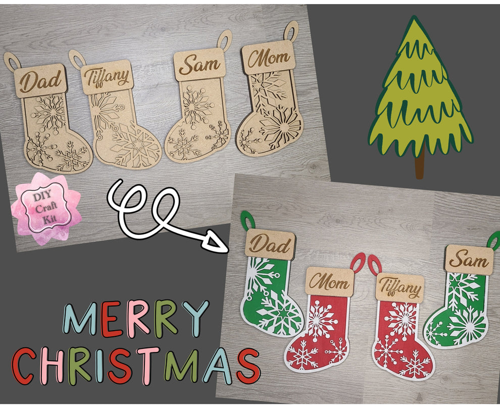 Stocking Name Tag | #3053 – Craft Kits 2 Go