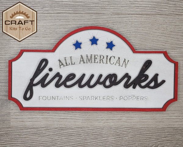 Firework Sign | #2641 – Craft Kits 2 Go