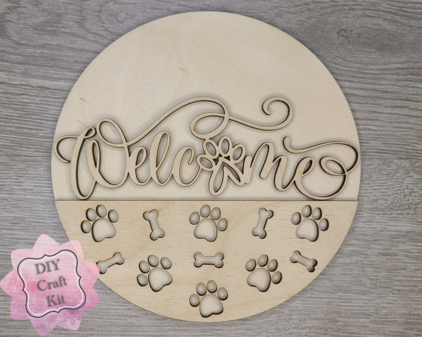 Dog Welcome Sign | #3294 – Craft Kits 2 Go