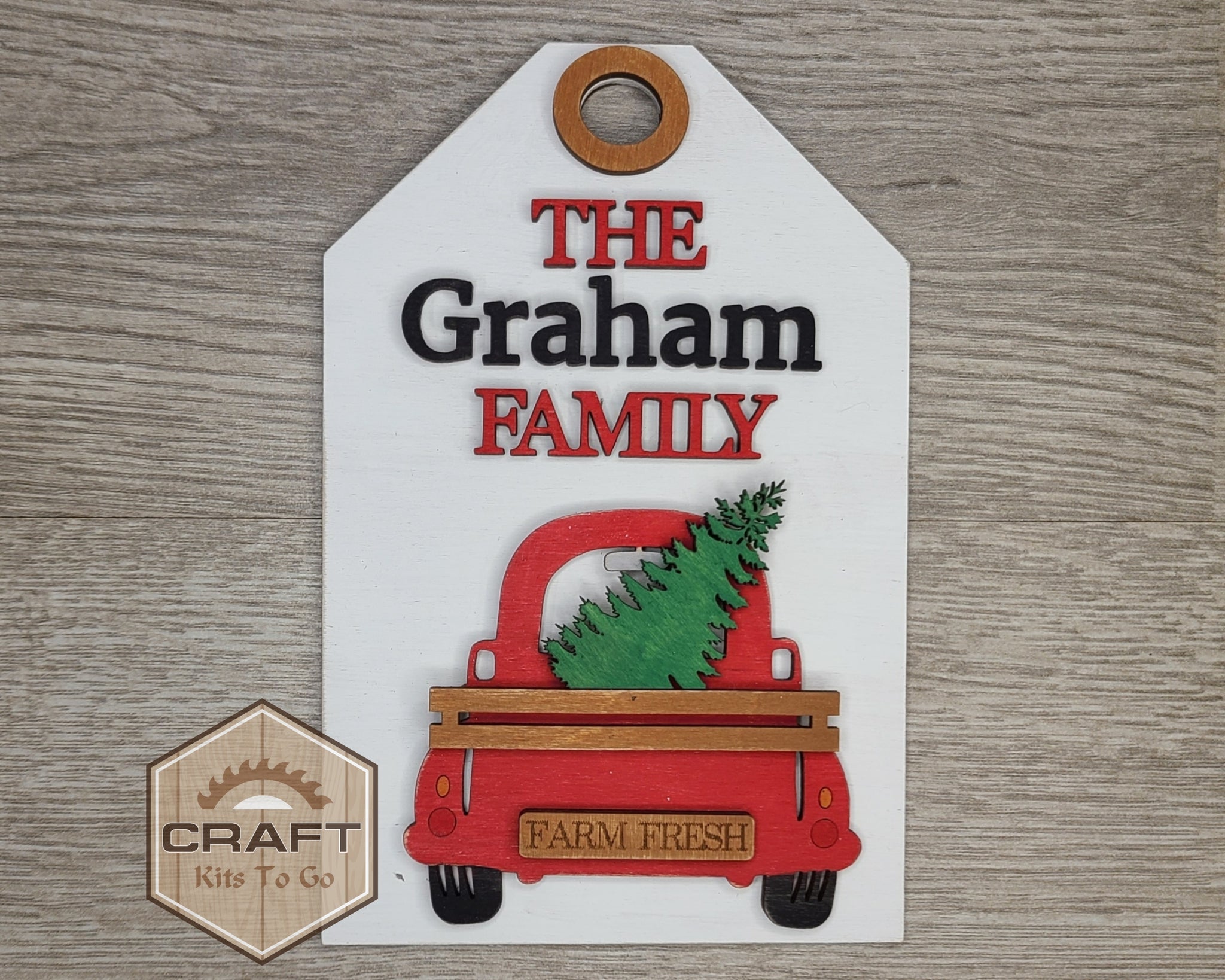 Custom Christmas Truck Tag | #3311 – Craft Kits 2 Go
