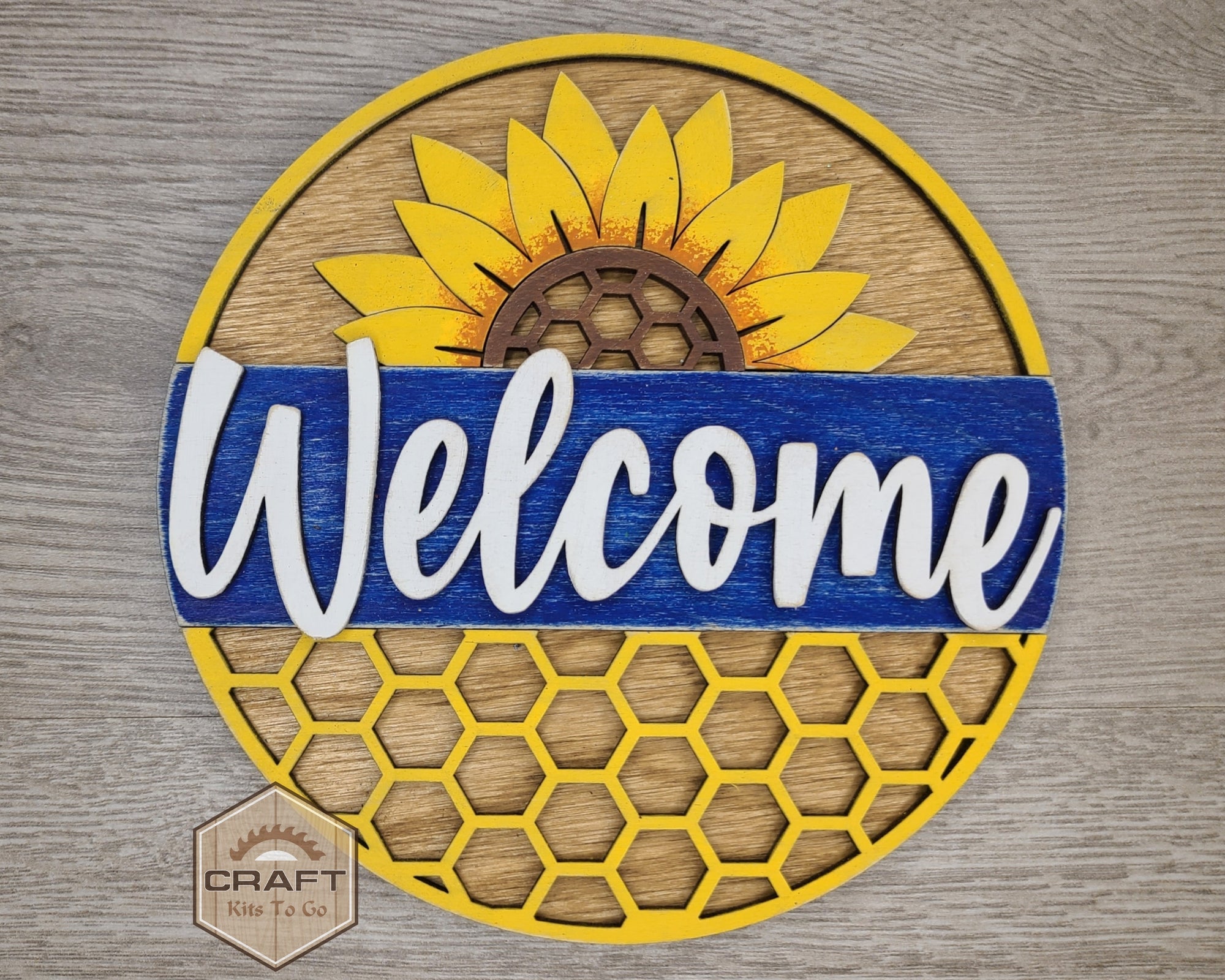 Sunflower Sign | Sunflower Welcome | Summer Crafts | DIY Craft Kits ...