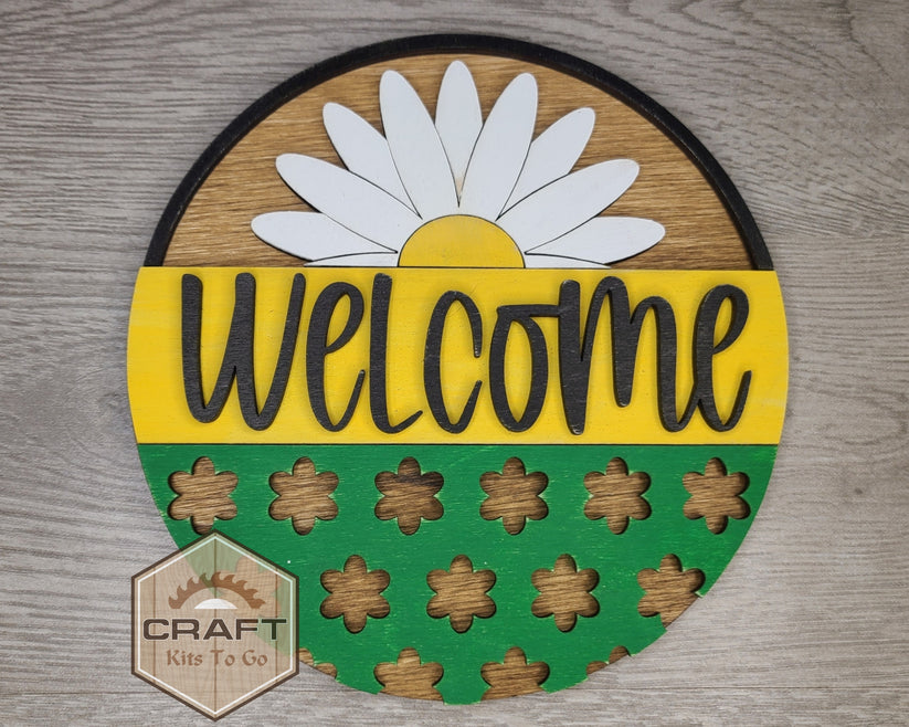 Daisy Welcome Sign | #3123 – Craft Kits 2 Go