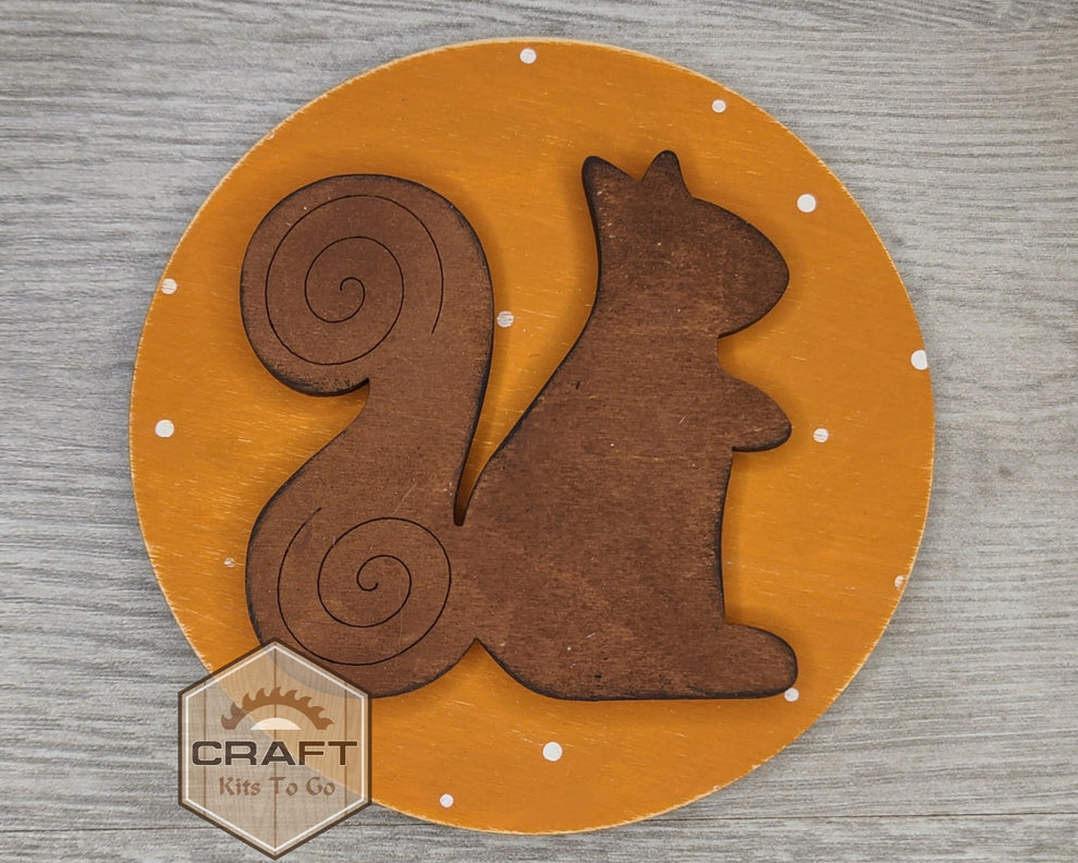 Fall Squirrel Round | #3540 – Craft Kits 2 Go