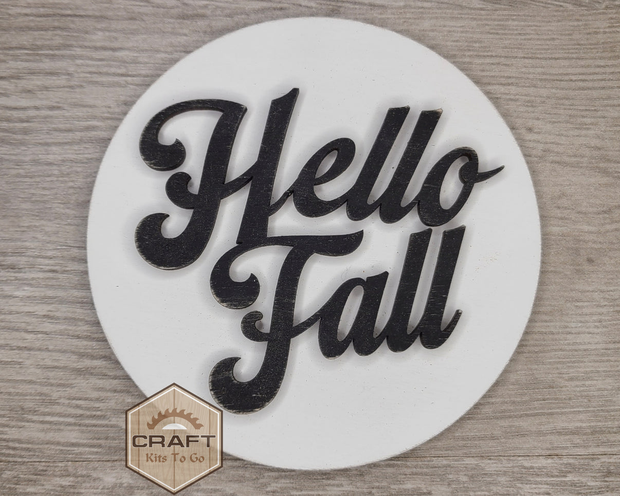 Hello Fall Round | #3539 – Craft Kits 2 Go