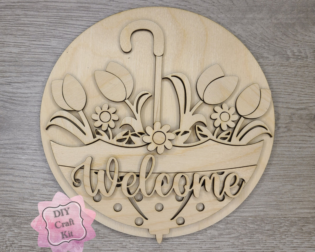 Welcome Spring Sign | #3601 – Craft Kits 2 Go