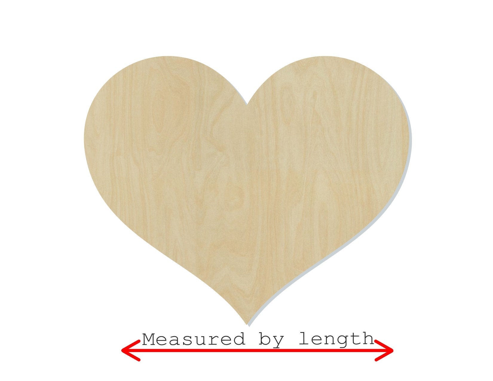Heart wood cutouts Love Valentine's Day wood shapes DIY Paint kit #158 ...