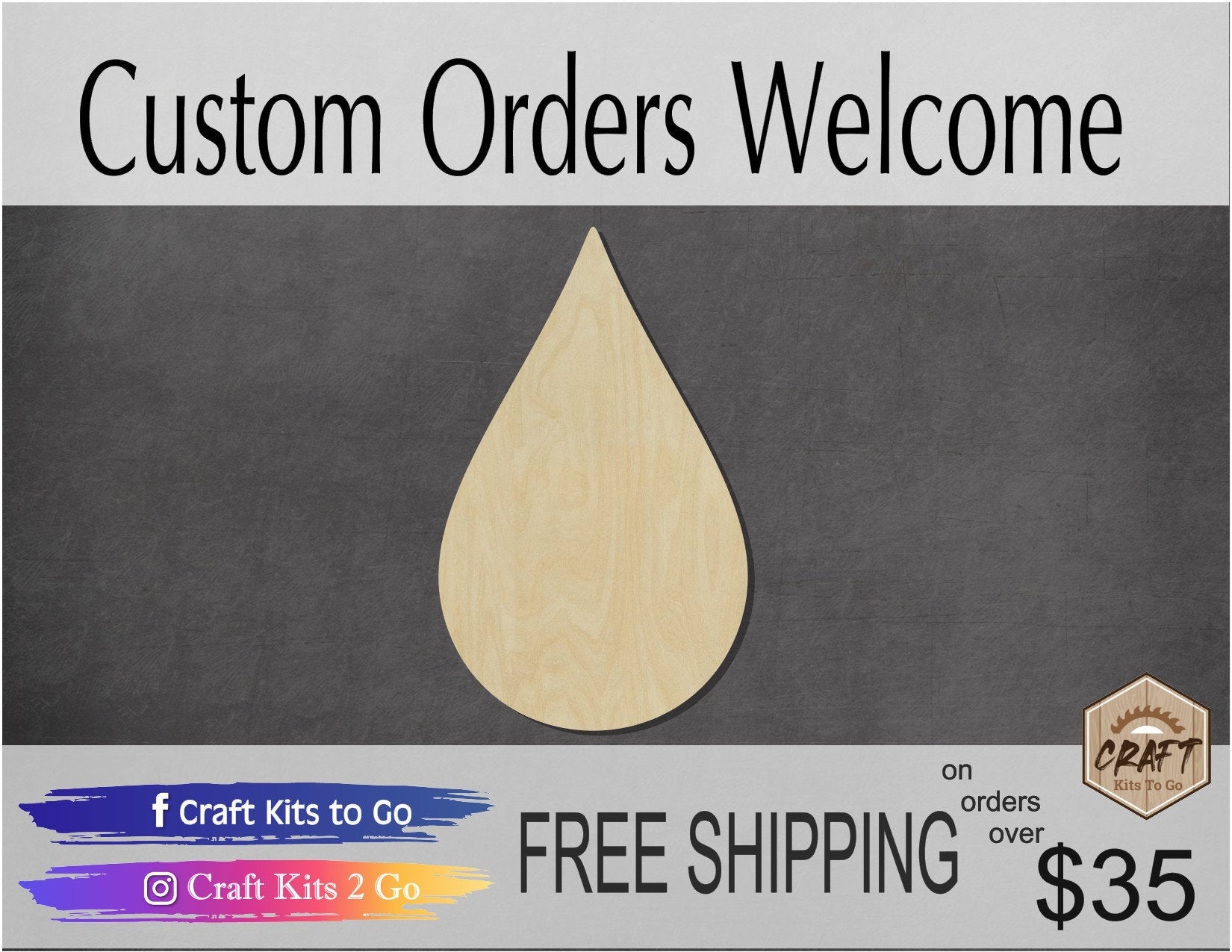 Rain Drop wood cutouts wood shapes Rain drops Raining Weather DIY pain ...